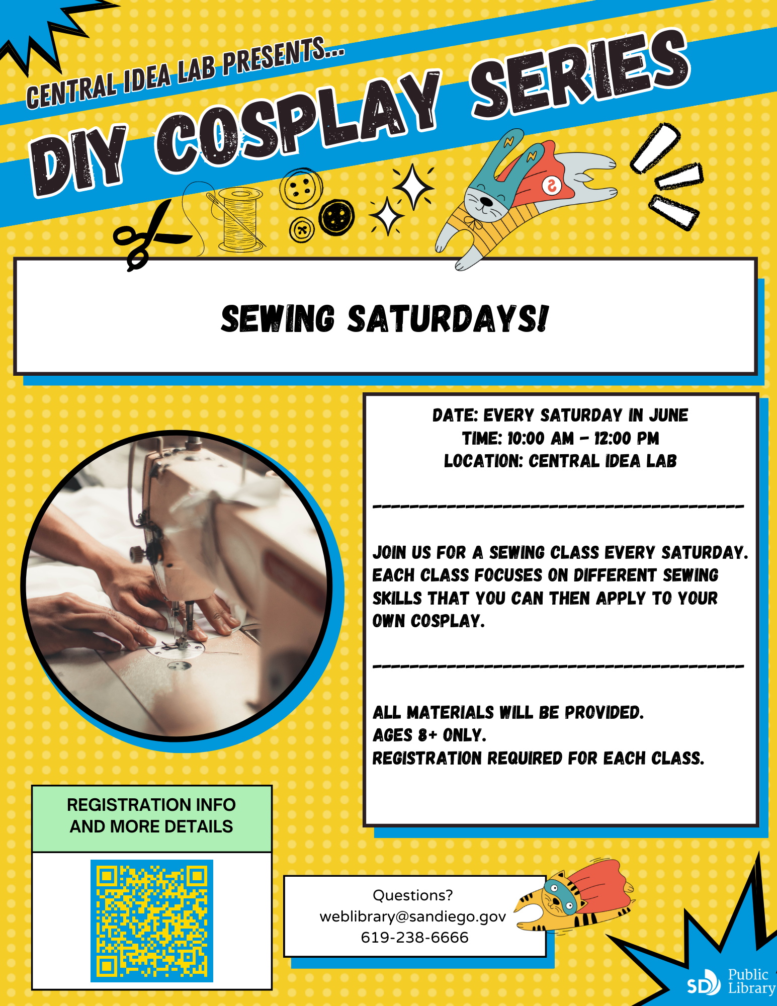DIY Cosplay Series: Sewing Saturdays | San Diego Public Library